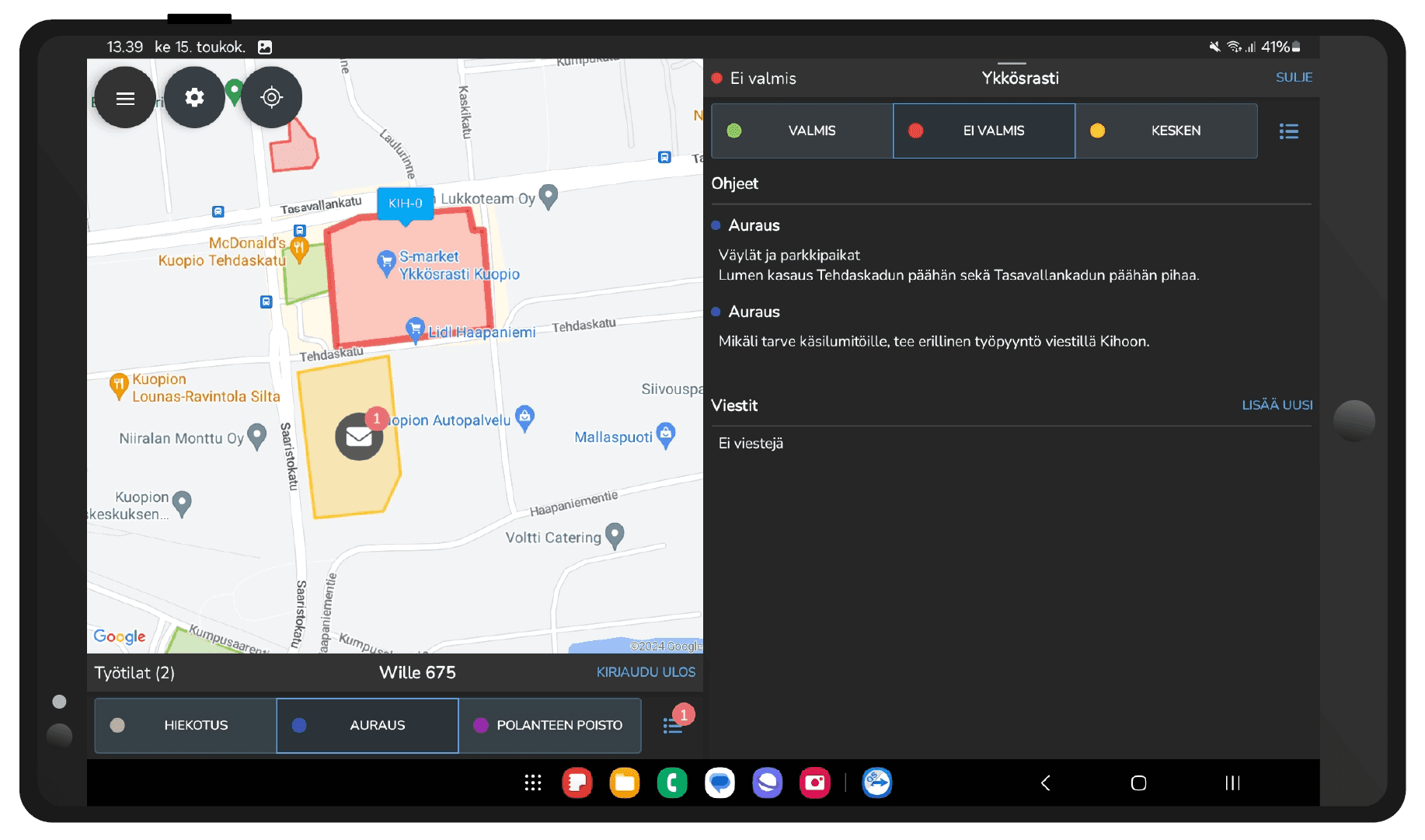 Kiho Tactical Map - Intelligent work management on the map